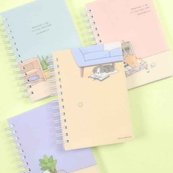 이리눕개 미니 PP 스프링 노트 4000 - SSG.COM