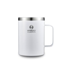 [출시기념가] 보온보냉 손잡이 스텐 텀블러 머그컵 550ml(화이트) - SSG.COM