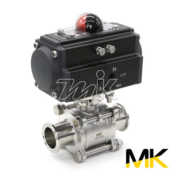 쎄니타리 Sanitary 페럴(더블) 공압 볼밸브 (3P) (SUS304) - 3S - SSG.COM