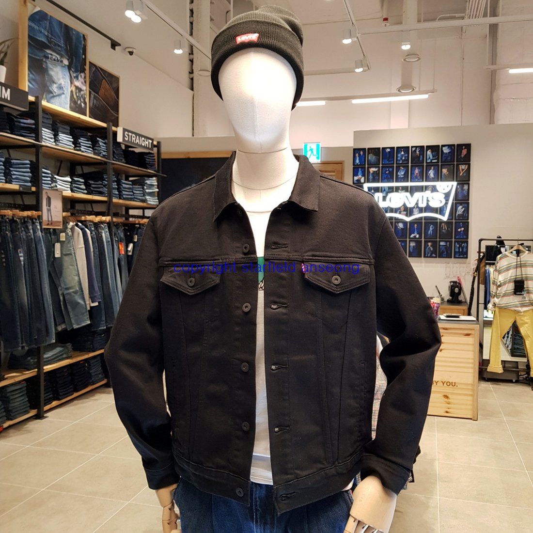 [스타필드안성]리바이스 공용 프리미엄 블랙 트러커 청자켓(72334-0403), 믿고 사는 즐거움 SSG.COM