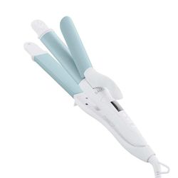일본 사로니아 고데기 SALONIA 2-Way Straighten Curl Hair Iron 칠링 블루 1.3인치32mm 다리미 ...