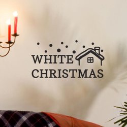 /코이핀즈 눈쌓이는 지붕 white christmas 크리스마스 스티커 small - SSG.COM