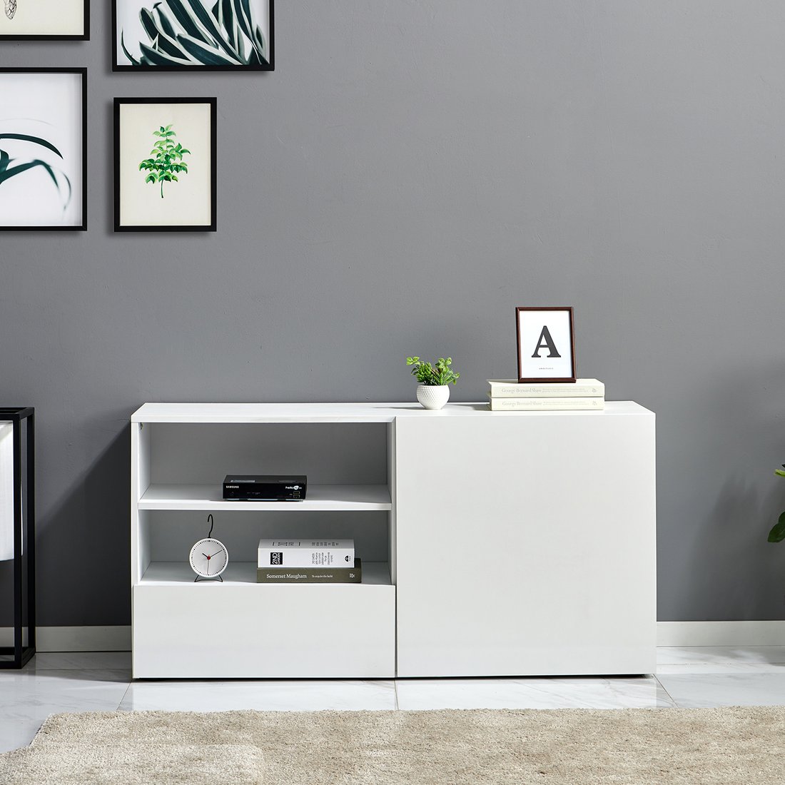 [수오] 폴킨 높은 서랍 TV 거실장 (nx_b5), 믿고 사는 즐거움 SSG.COM