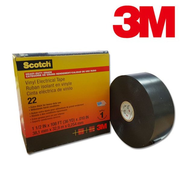 3M Scotch 22 Heavy Duty 비닐 절연 테이프 38mmx33M - SSG.COM