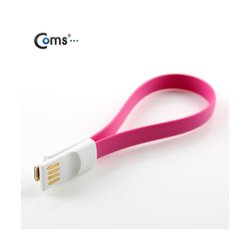 IT092 Coms USB/Micro USB(B)케이블(Flat형)20cm Pink - SSG.COM