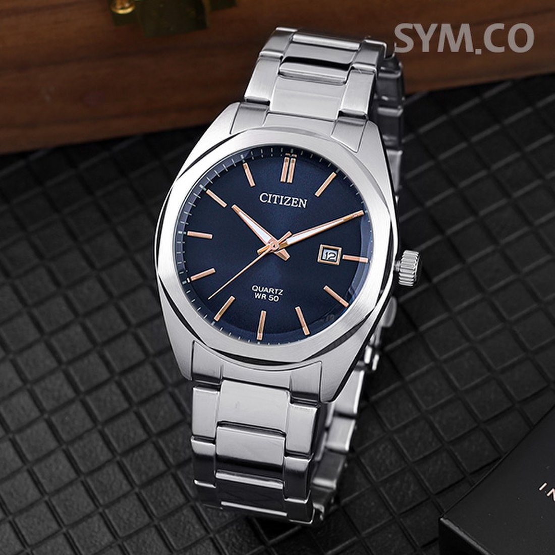 시티즌 BI5110-54H 클래식 정장 라운드 쿼츠 네이비 로즈 남자 메탈 시계 a, 믿고 사는 즐거움 SSG.COM