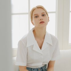 COTTON ROLL SHIRT_WHITE - SSG.COM