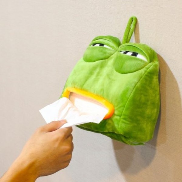 [SNS화제인싸템] 갓샵 슬픈 개구리 페페 휴지 티슈 케이스 핸드 - SSG.COM