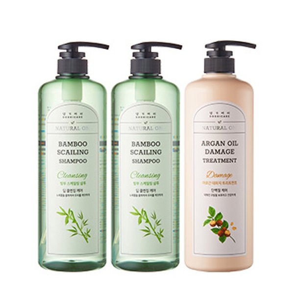 [댕기머리]허벌 스케일링 샴푸 1000ml 2개 + 트리트먼트 1000ml - SSG.COM