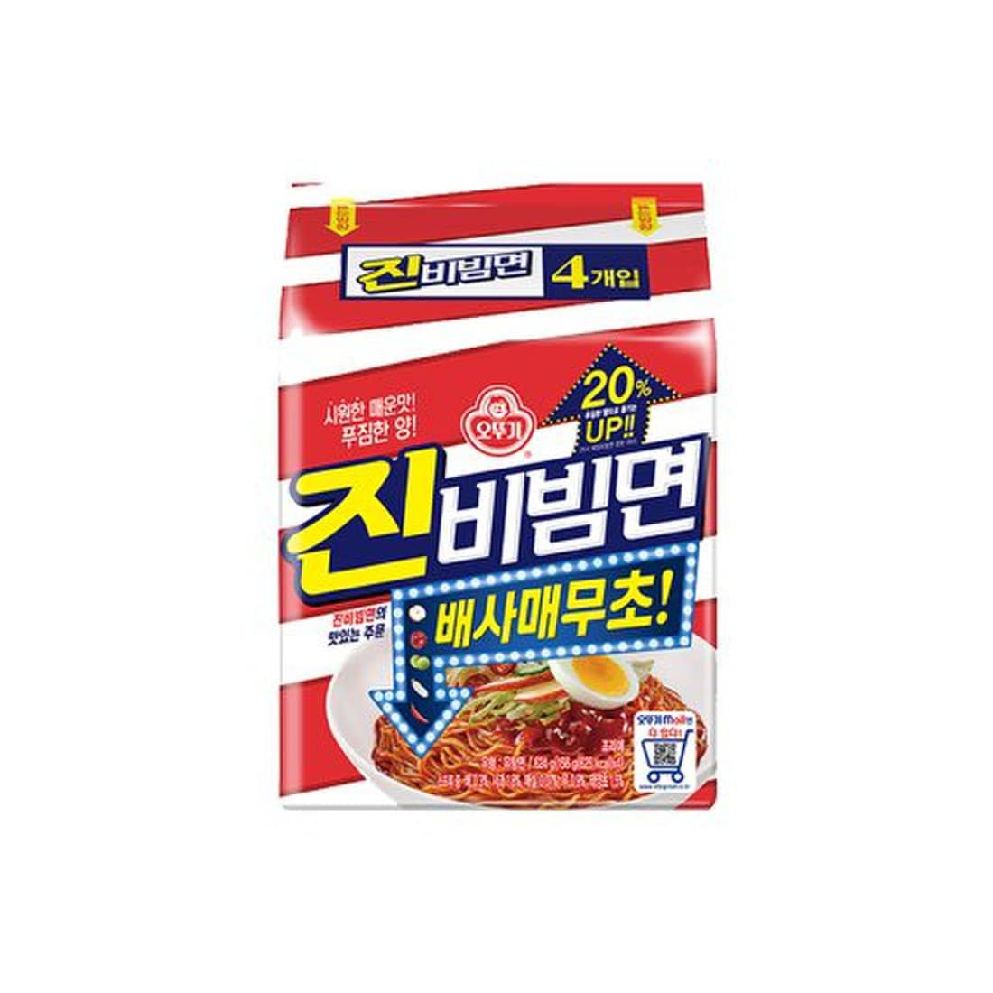 오뚜기 진비빔면 멀티 156g 4입 4봉(낱개 16개), 믿고 사는 즐거움 SSG.COM