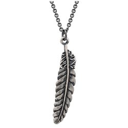 925 Silver Feather Necklace03 - SSG.COM