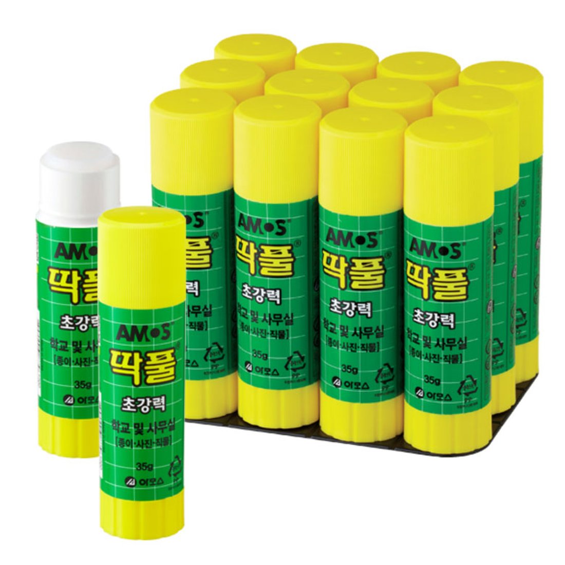 1500 아모스 딱풀 35g 12개입 접착제 고체풀, 믿고 사는 즐거움 SSG.COM