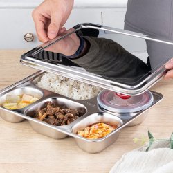 304 스테인리스 뚜껑 성인 다이어트 식판 - SSG.COM