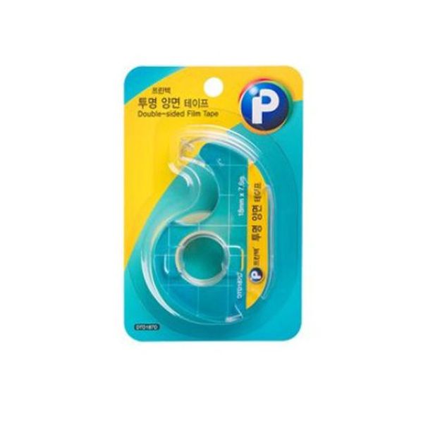 테이프 필름 양면 투명 사무 다용도 18mmX7.6m 2P - SSG.COM
