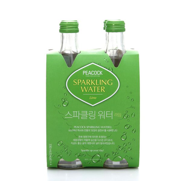 [PEACOCK] 스파클링워터라임330ml*4 - SSG.COM