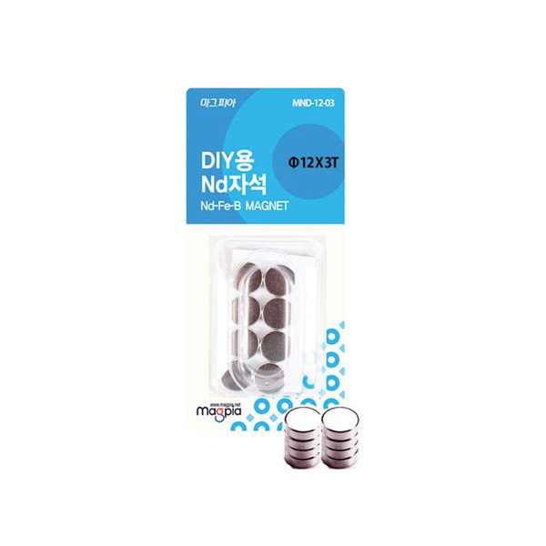[마그피아] ND자석 원형(파이12x3mm 8입) - SSG.COM