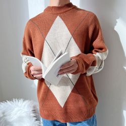 2L-OTT 1032 남자오버핏아가일니트스웨터 - SSG.COM