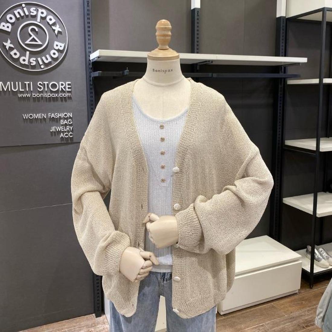 보니스팍스 NC02 브이넥 루즈핏 가디건 B28KC010 (S8530929), 믿고 사는 즐거움 SSG.COM