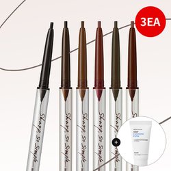[3EA]샤프 쏘 심플 워터프루프 펜슬 라이너 3개+(증정)클렌징폼15ml - SSG.COM