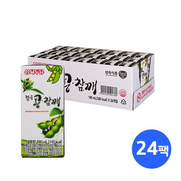 (G) 삼육 검은콩참깨 190ml 24팩 - SSG.COM