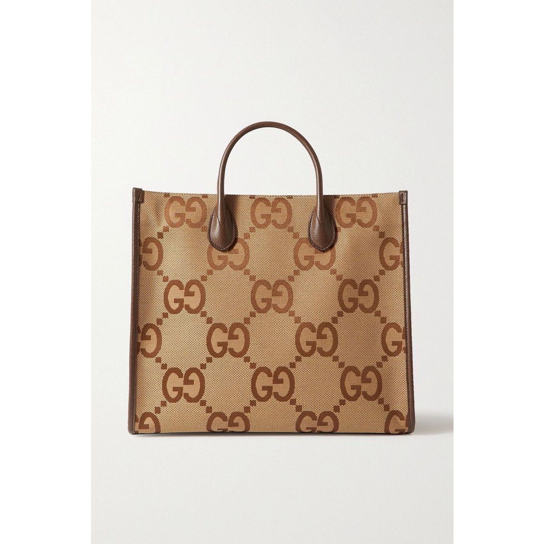 구찌 여성 GG Jumbo leather-trimmed canvas-jacquard tote 토트백 678839UKMDG2570, 믿고 사는 즐거움 SSG.COM