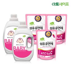 아토세이프 유연제 파우더향 2L 2개+리필 1.3L 3개 - SSG.COM