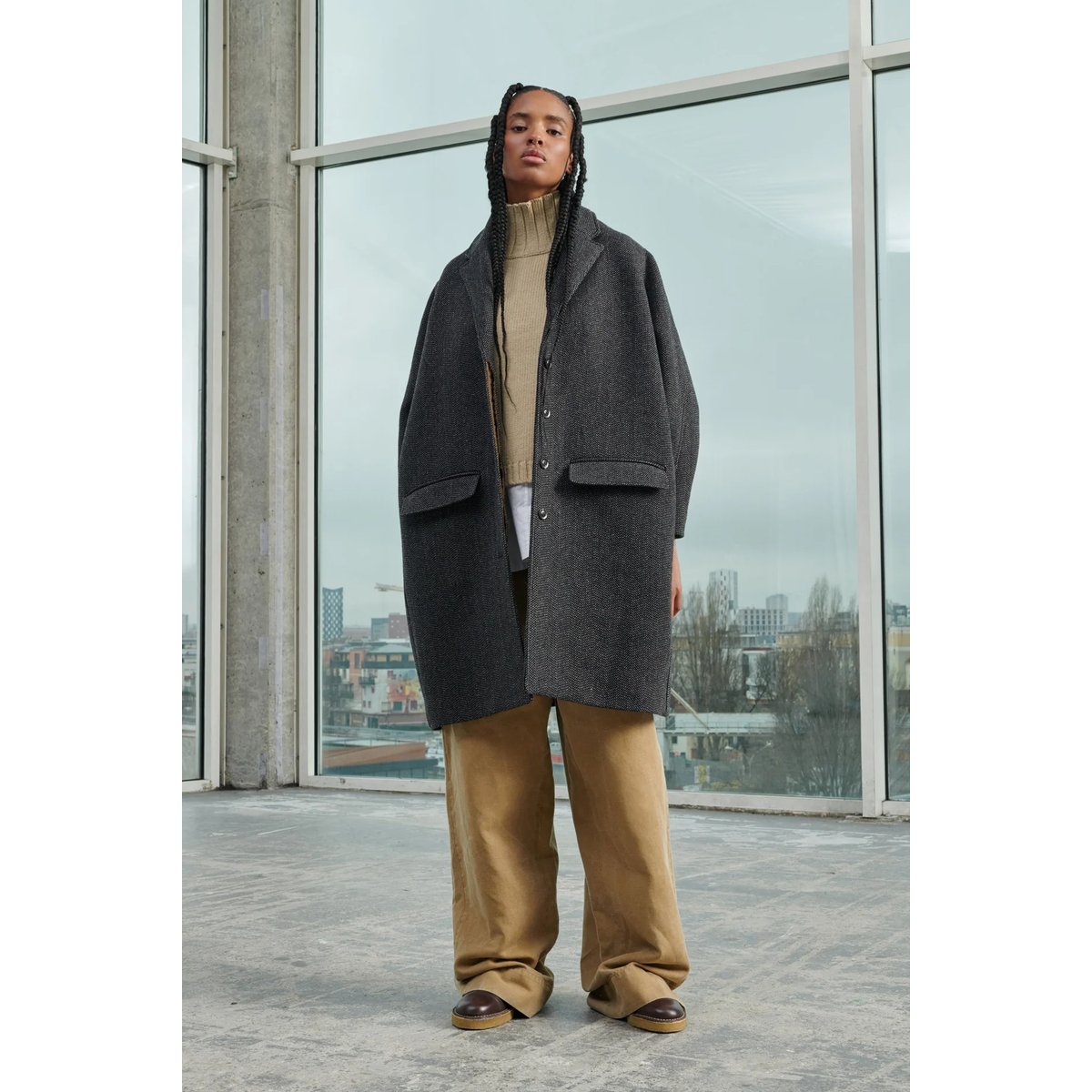 [쉐르] 23FW 코트 H23MAN1322WARWICK NOIR - SSG.COM