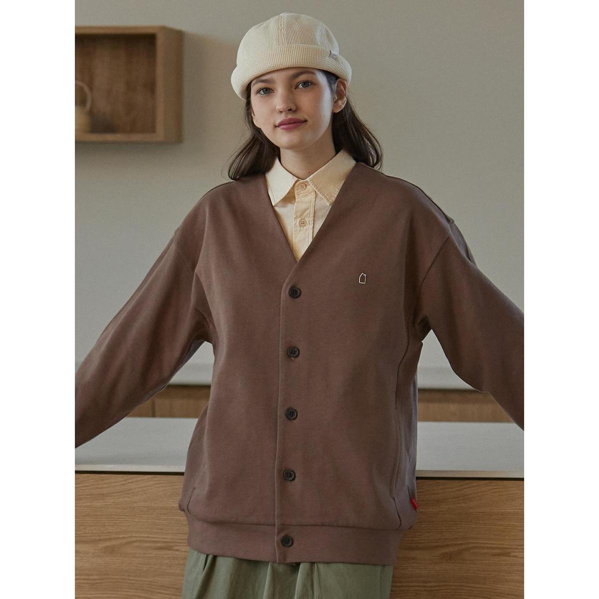 BASIC SWEAT CARDIGAN [BROWN] - SSG.COM