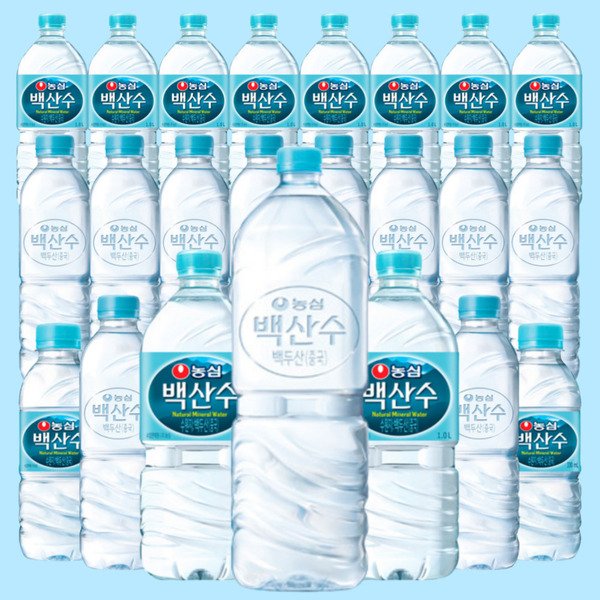 백산수 무라벨 라벨 500ml 40개 안전한 가정용 생수 물 배달 - SSG.COM