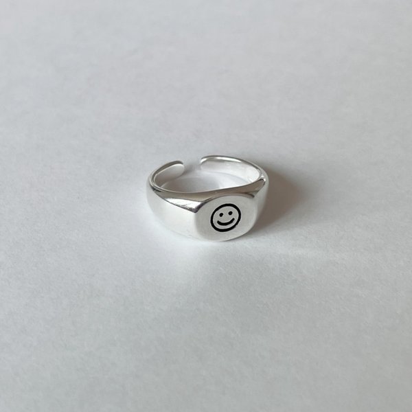 베리영 / 실버 925 스마일 인장 각인 애끼 은 반지[중지]3 - SSG.COM