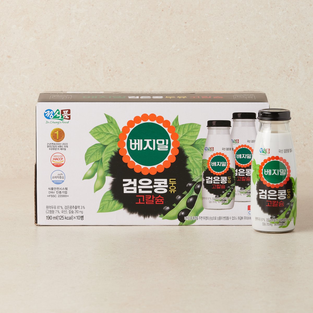 검은콩 두유 고칼슘(병) 190ml*10입 - SSG.COM