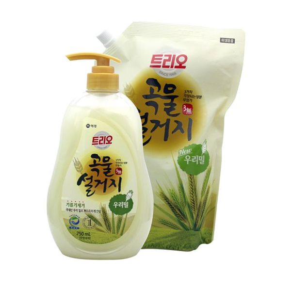 BTM 트리오 곡물 우리밀 설거지 세트 - SSG.COM