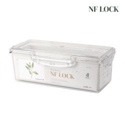 NF LOCK 엔에프락 직사각 트라이탄 밀폐용기(물받이) 직사각10호 3.3L - SSG.COM