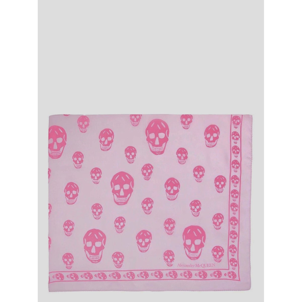 알렉산더 맥퀸 Scarf Alexander McQueen Classic Silk Skull Scarf Pinksugarpink ...