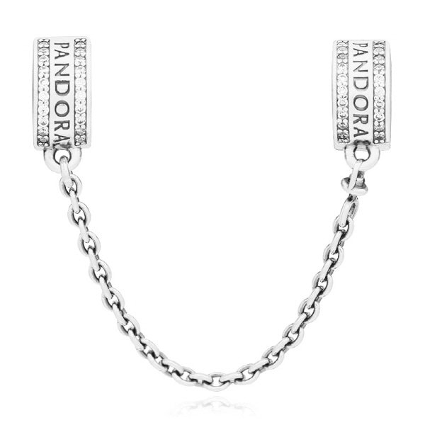 [판도라 PANDORA] 792057CZ-05 판도라 로고 실버 세이프티 체인 참 - SSG.COM