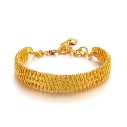 여자 순금 팔찌 체인 그물 컷팅 24K 18.75g 18K장식 - SSG.COM