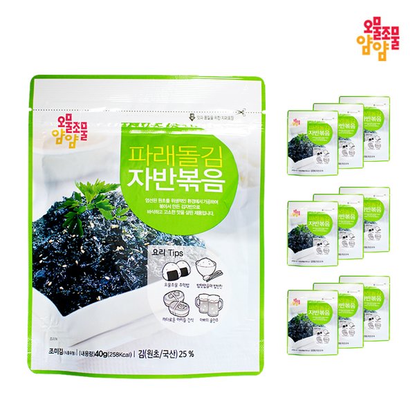 오물조물 파래돌김 자반볶음 40g x10봉 (400g) - SSG.COM
