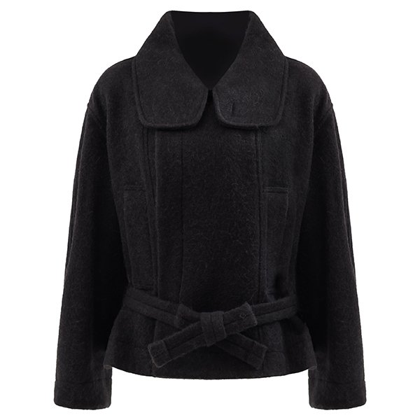 [르메르]22FW OW412 LF504 BK999 여성 벨트 배스로브 숏 코트 블랙 , 믿고 사는 즐거움 SSG.COM