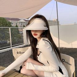 여성 심플 썬캡 UV 자외선 햇빛차단 텃밭 등산 야외 - SSG.COM