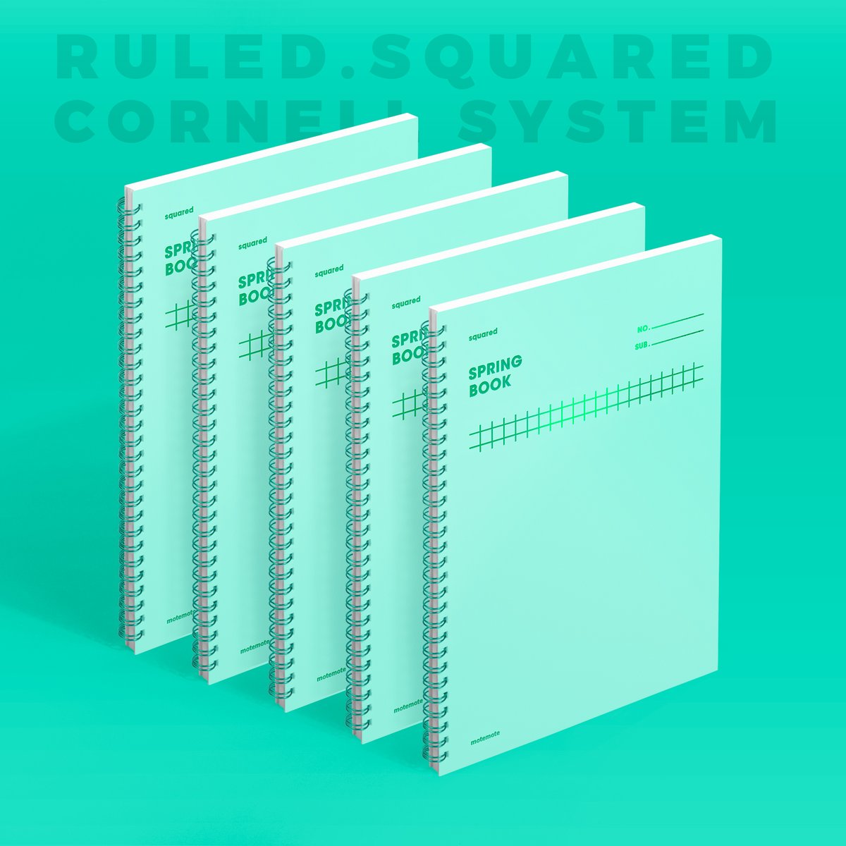 스프링북 - 그리너리 (스퀘어드) 5EA - SSG.COM