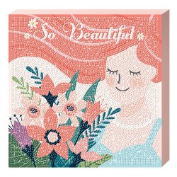 DIY 보석십자수 캔버스 아름다운 그녀 25x25 BS25-008 - SSG.COM