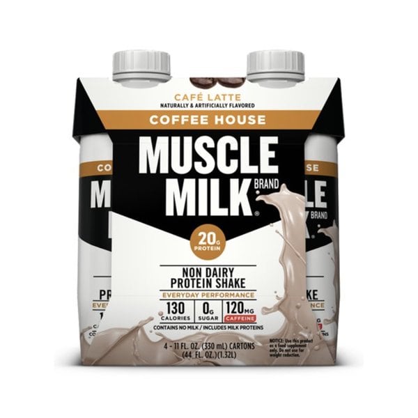 머슬밀크 프로틴 쉐이크 제로슈가 단백질 20g 카페라떼 330ml 4팩 - SSG.COM