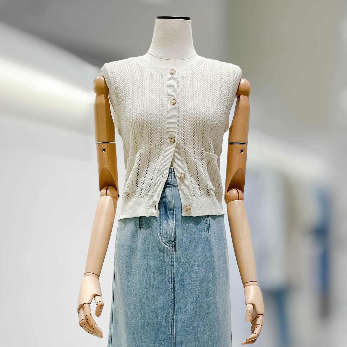 [24 S/S] 크로쉐 니트 베스트 ITO7KVS700 CM - SSG.COM