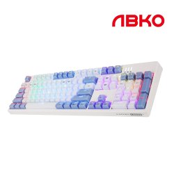 ABKO K8200 카일광축 완전방수 크리스탈 투톤 레인보우 Moving LED 게이밍 기계식키보드 V1 클릭 - SSG.COM