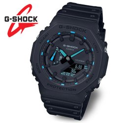 [지샥 정품] G-SHOCK 지얄오크 네온 엑센트 방수 전자 군인시계 GA-2100-1A2 - SSG.COM