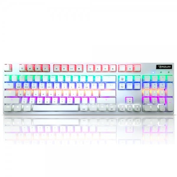 RIZUM RK301 광축 완전방수 푸딩 키캡 게이밍 키보드 (화이트) - SSG.COM