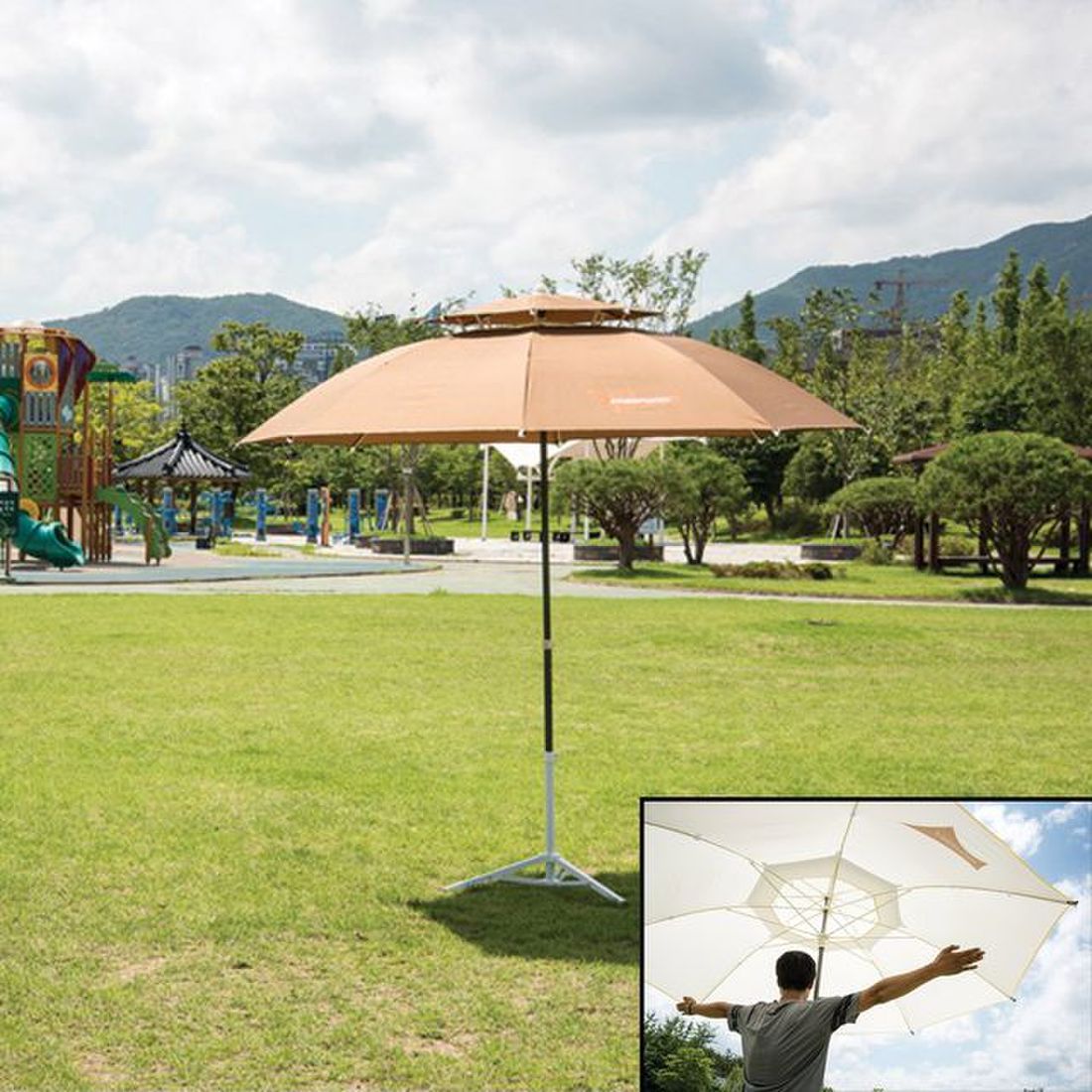 파라솔 비치파라솔 특대형 야외 캠핑 휴대용 2.7M, 믿고 사는 즐거움 SSG.COM
