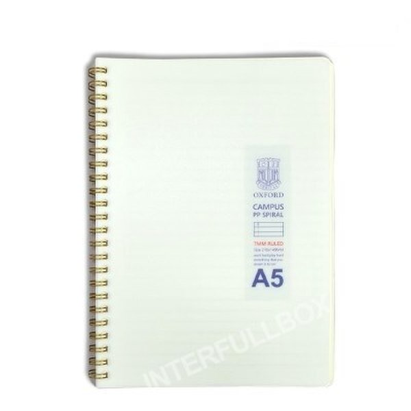 옥스포드 밀크 PP 절취 A5 좌철 유선 스프링노트 노트 - SSG.COM