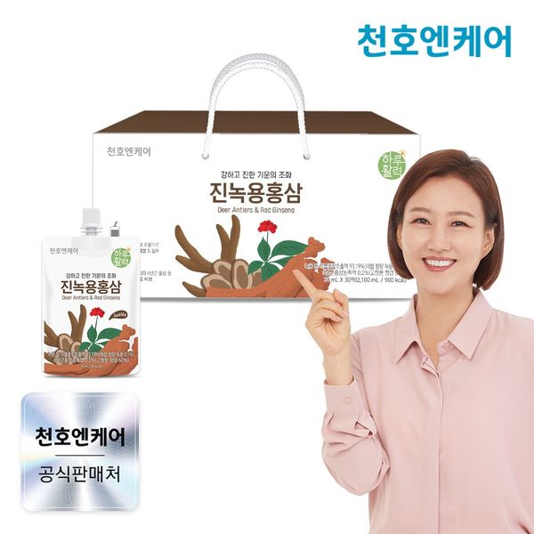 [천호엔케어] 하루활력 진녹용홍삼 70ml 30팩 1박스 - SSG.COM