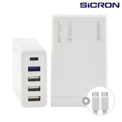 SICRON 80W 고속 멀티 PD 충전기 EN 898Q.시크론, 믿고 사는 즐거움 SSG.COM